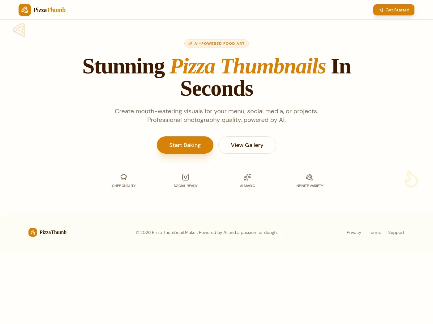 Pizza Thumbnail Maker