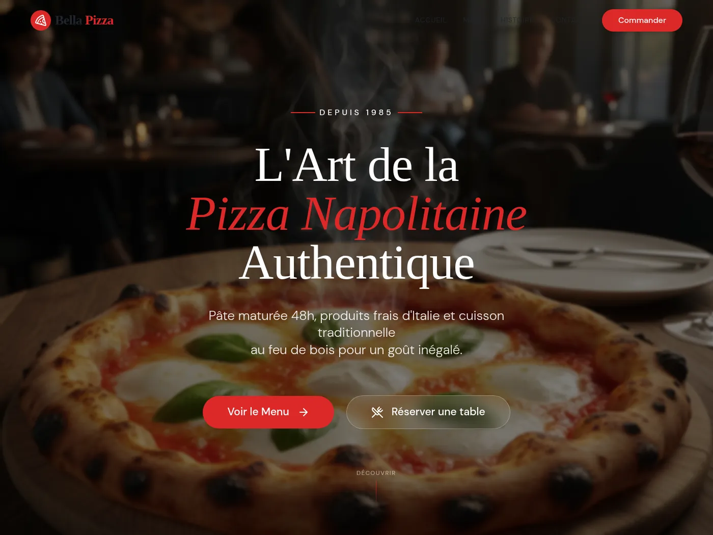 Bella Pizza Vitrine