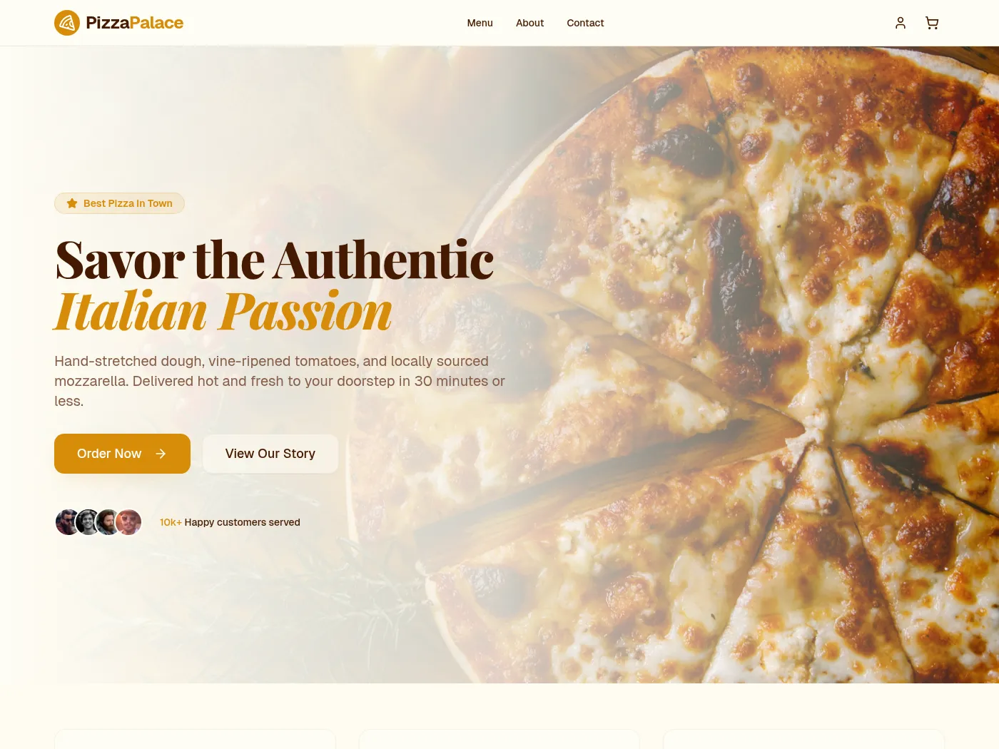 Pizza Palace Website