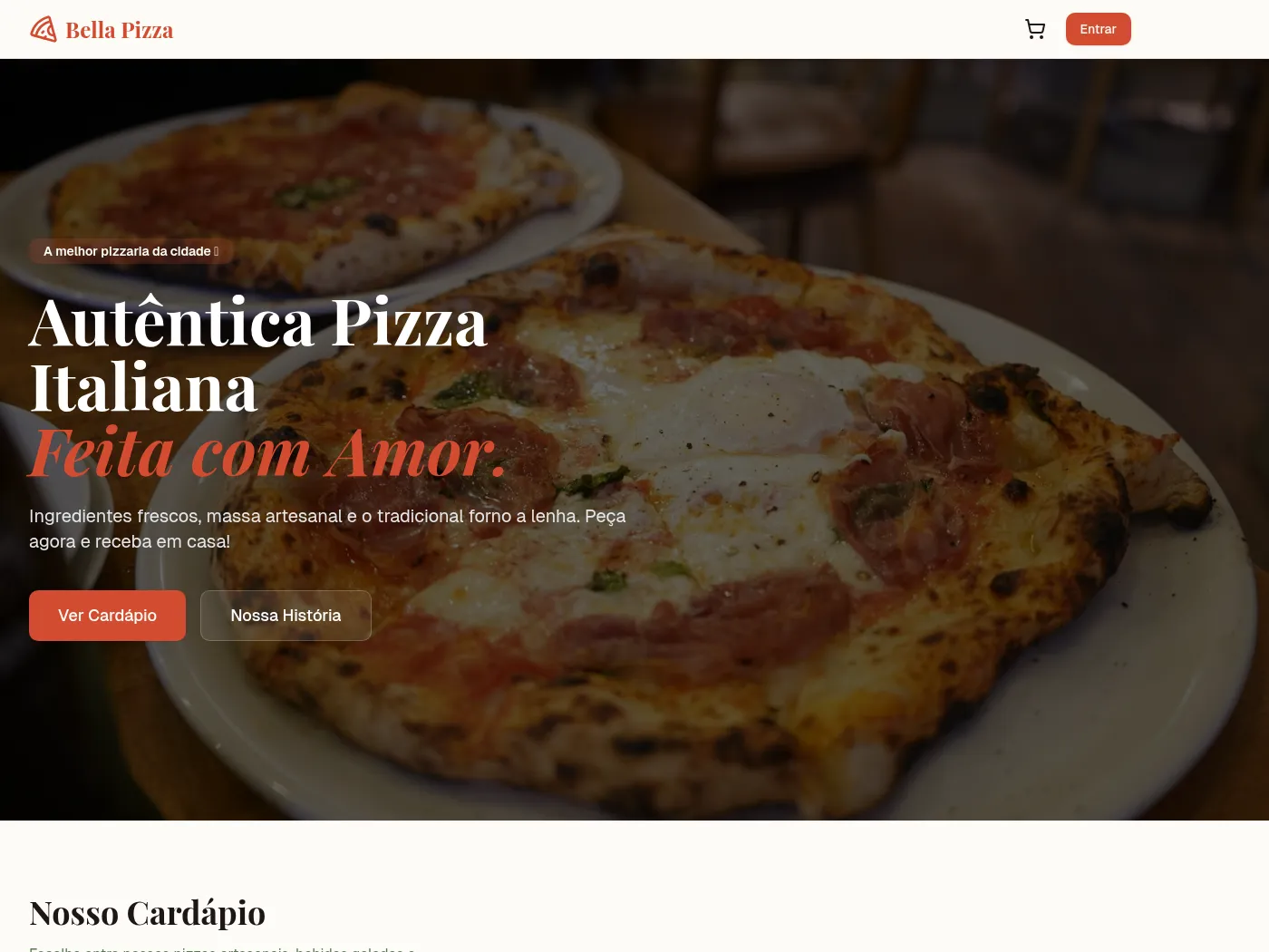 Pizzaria Web Ordering
