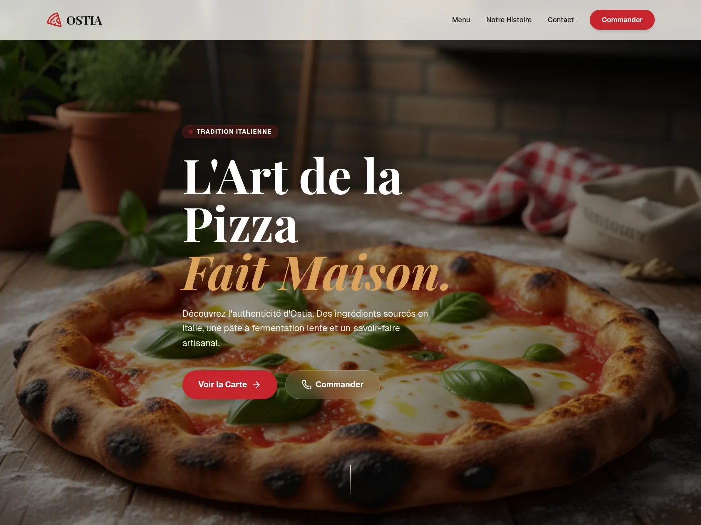 Bella Italia Pizza Site