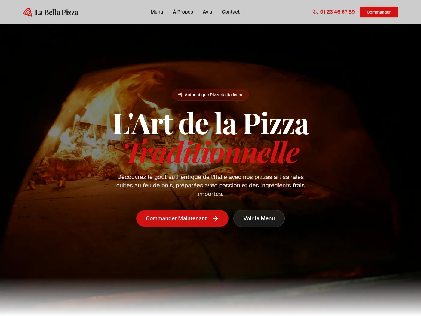 Pizzeria Web Experience