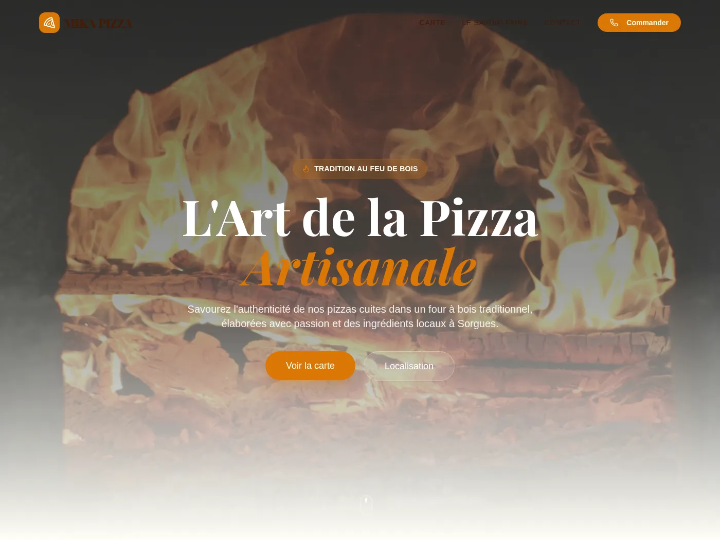 Pizzeria Vitrine Site