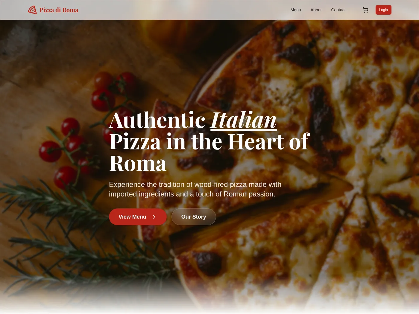 Pizzeria Web Experience