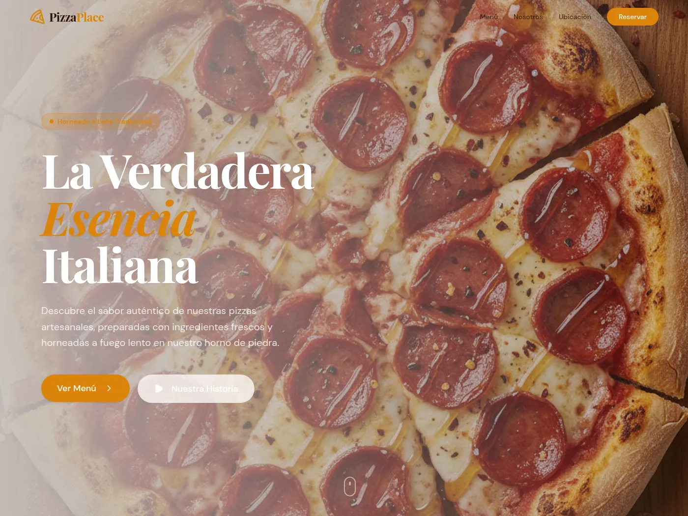 PizzaPlace Web Showcase