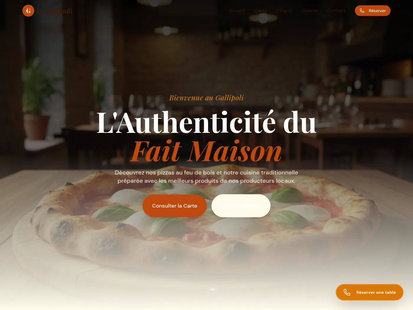 Pizzeria Web Presence