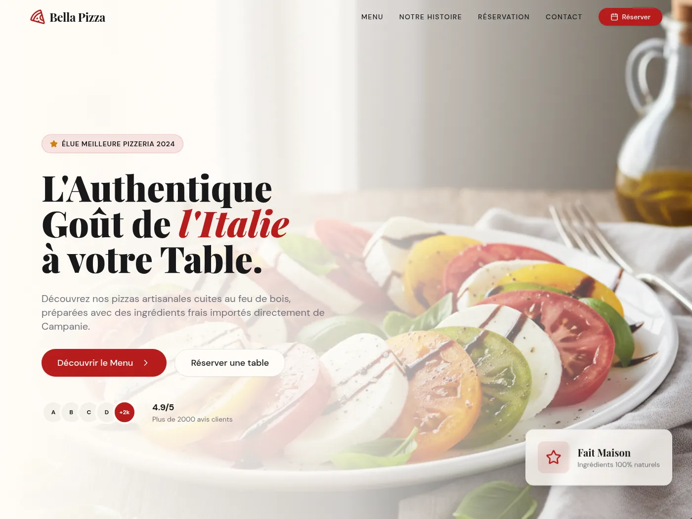 Pizzeria Restaurant Site