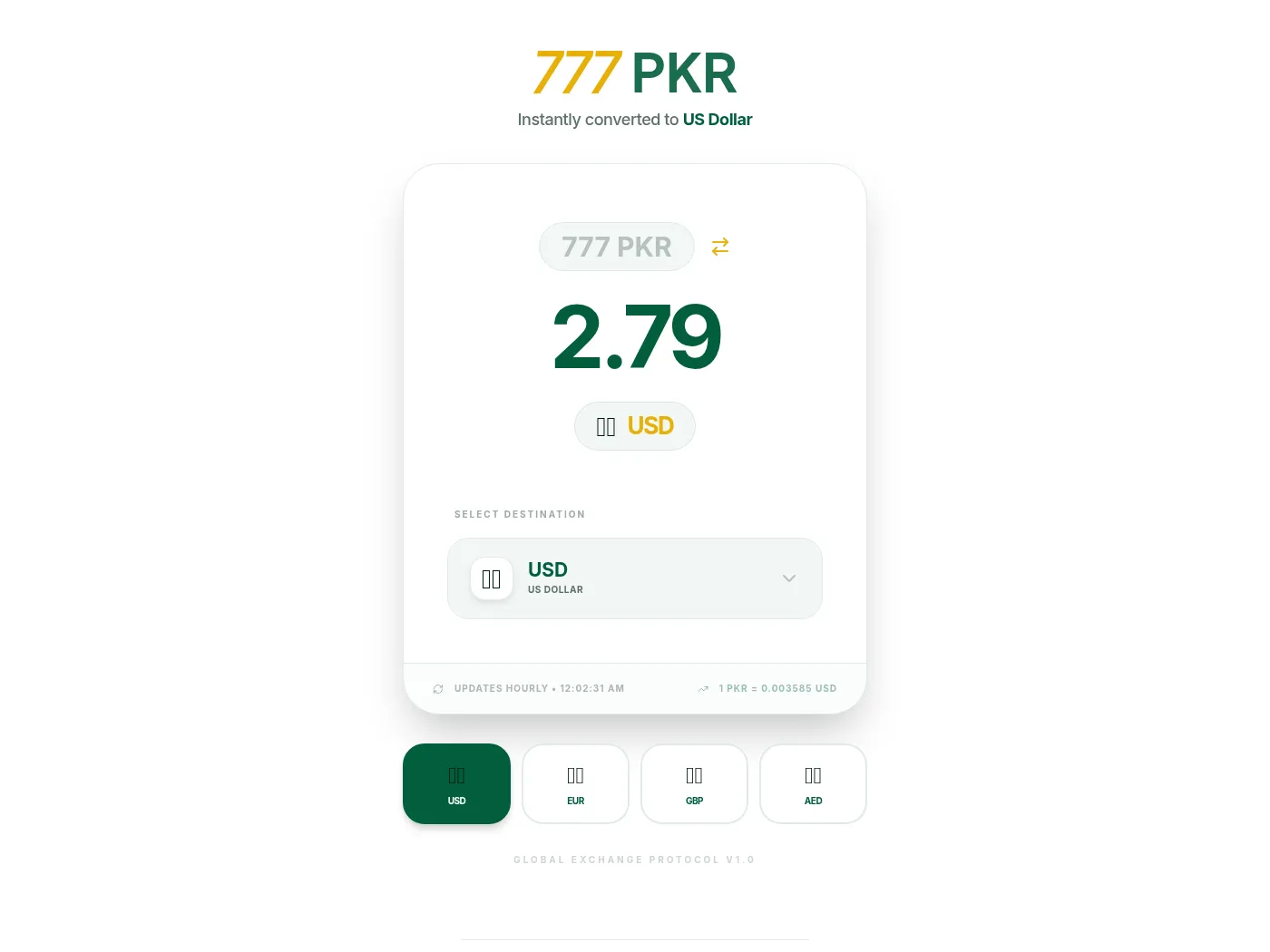 PKR 777 Converter