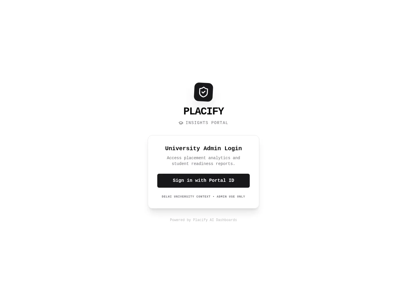 Placify Insights Portal
