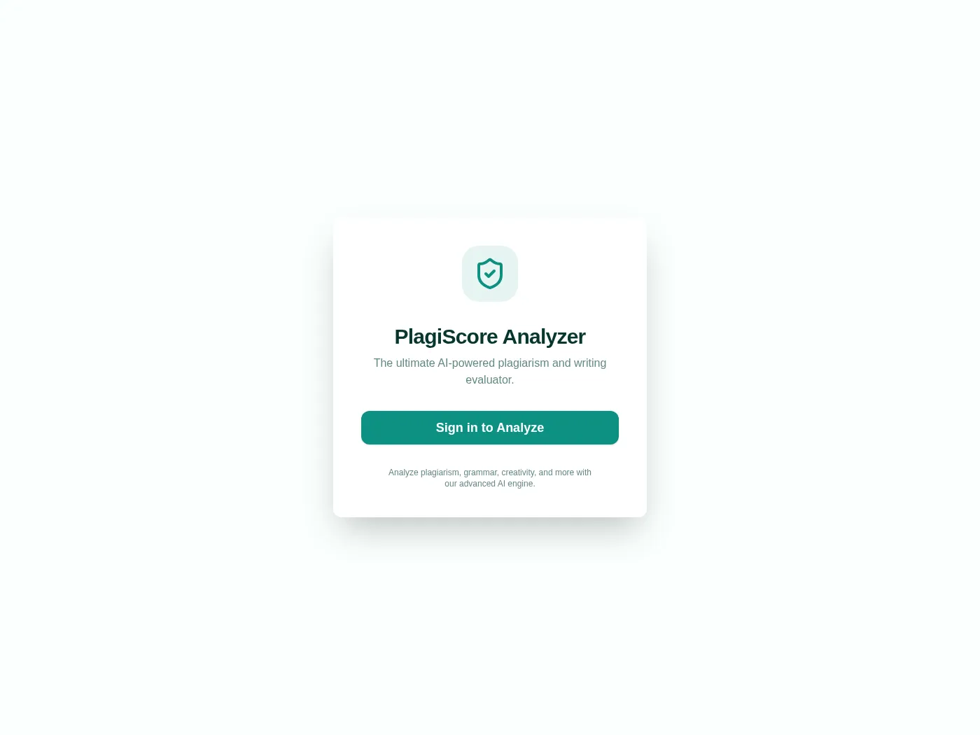 PlagiScore Analyzer