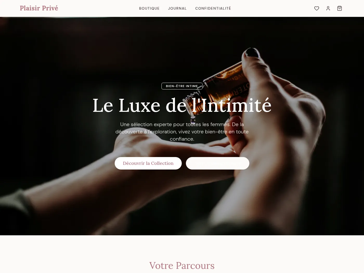 Plaisir Privé Redesign