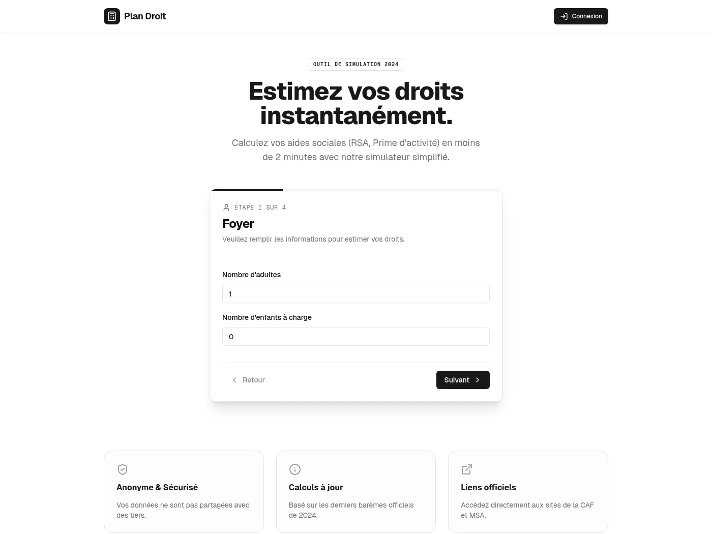 Plan Droit Calculator