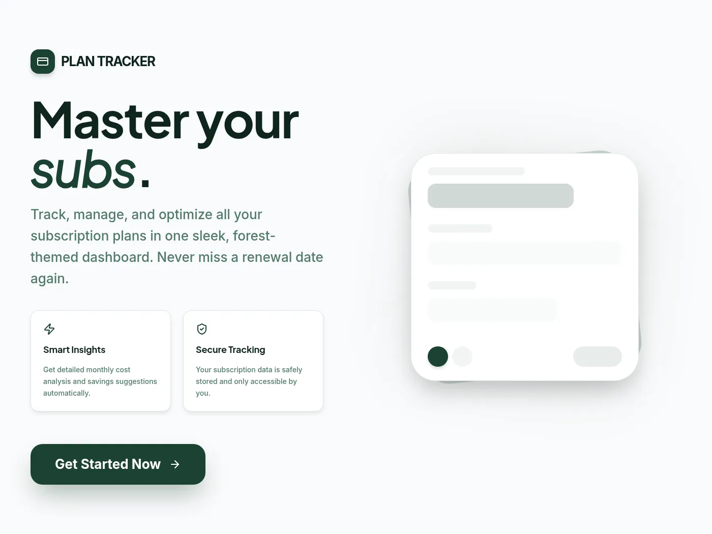 Plan Tracker