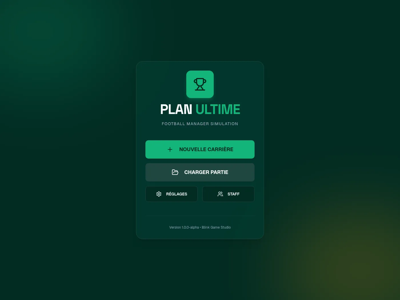 Plan Ultime Football Manager