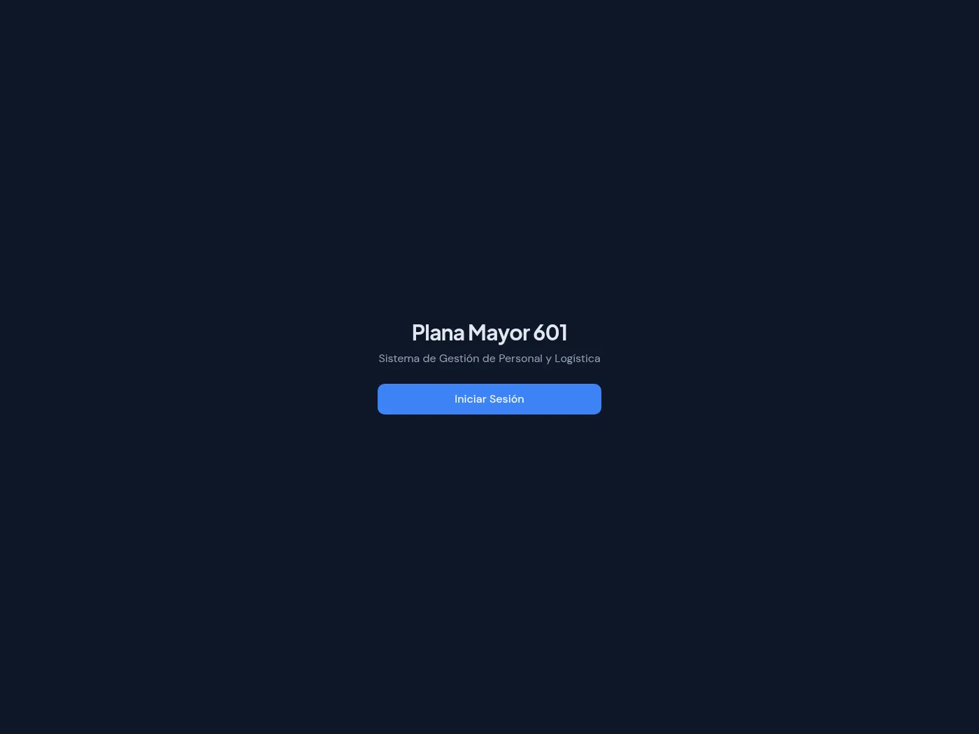 Plana Mayor GEYCD 601