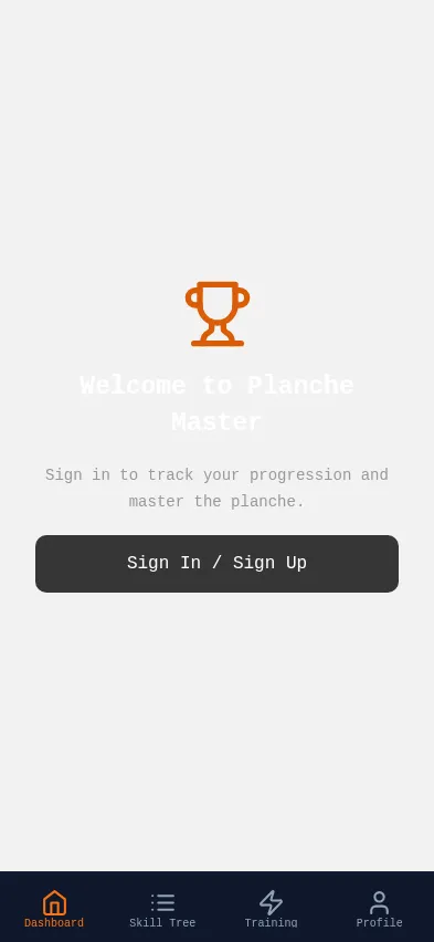 Planche Progression App
