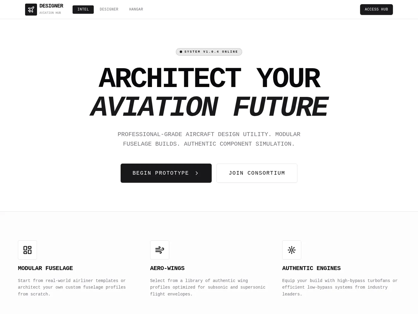 Plane Designer Hub