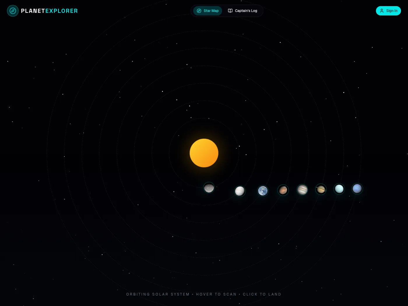 Planet Explorer Game