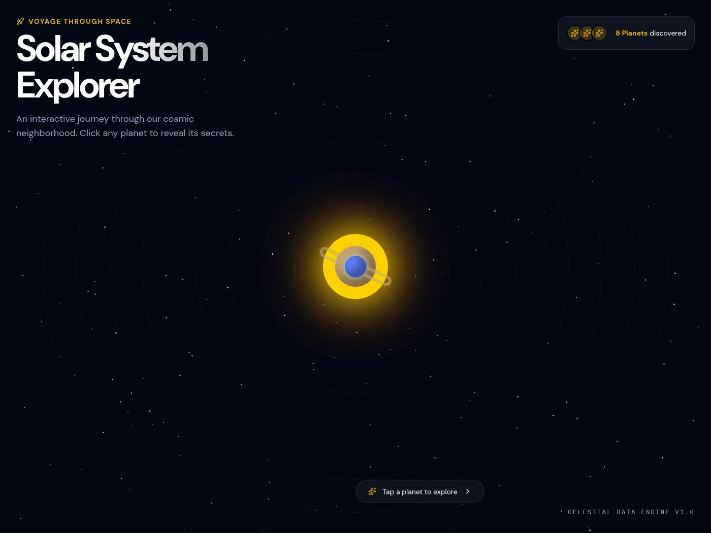 Interactive Planet Explorer