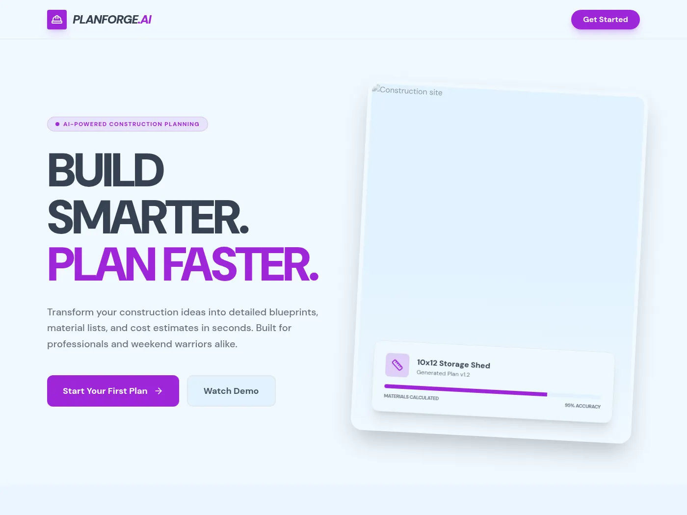 PlanForge.ai - Construction Planner