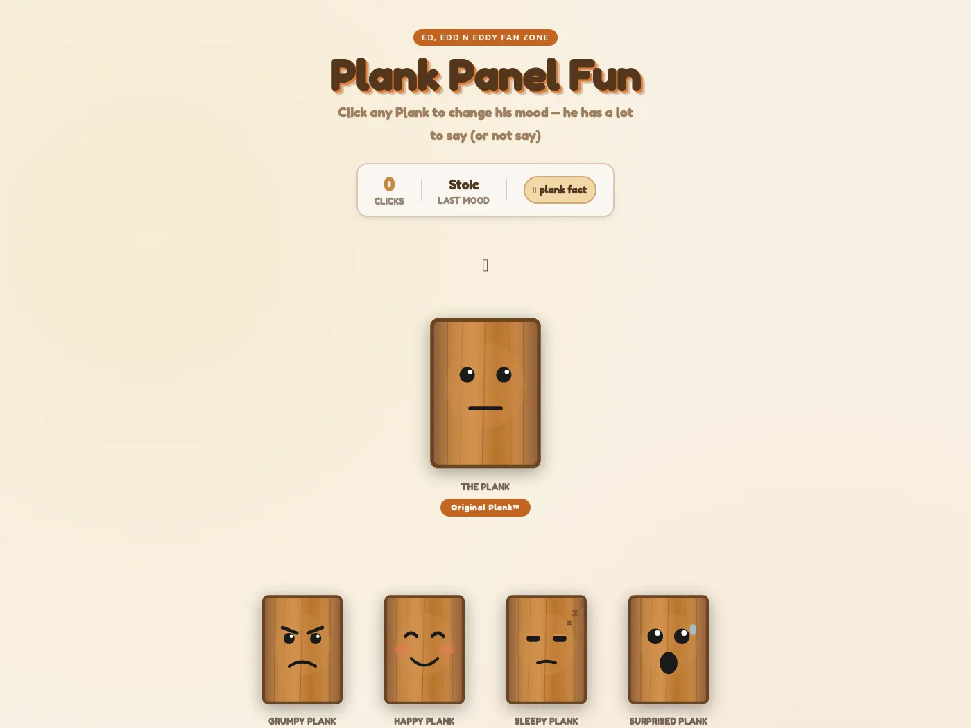 Plank Panel Fun