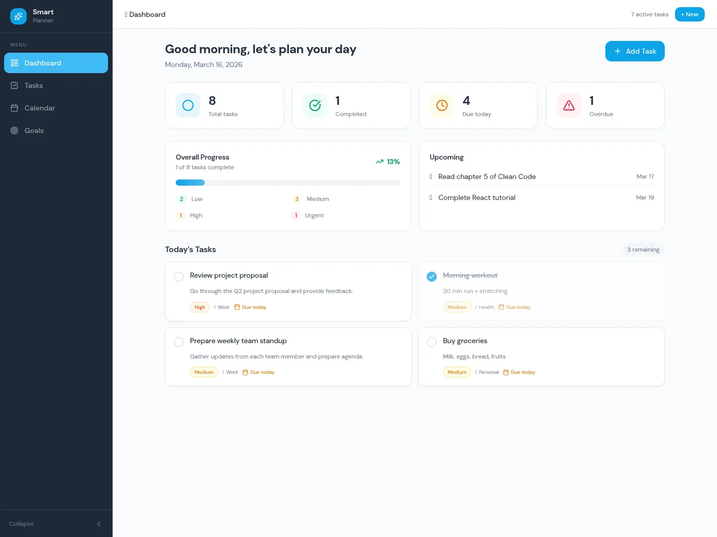 Smart Planner App