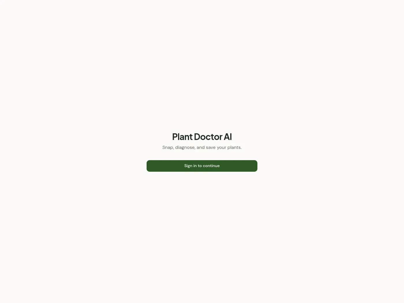 Plant Doctor AI