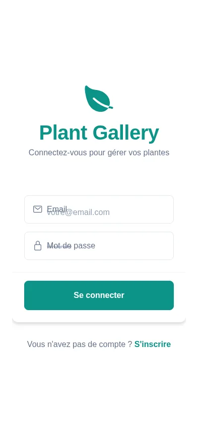 Plant Gallery Tracker