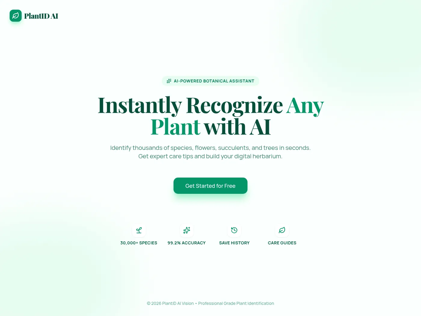 Plant ID AI Web