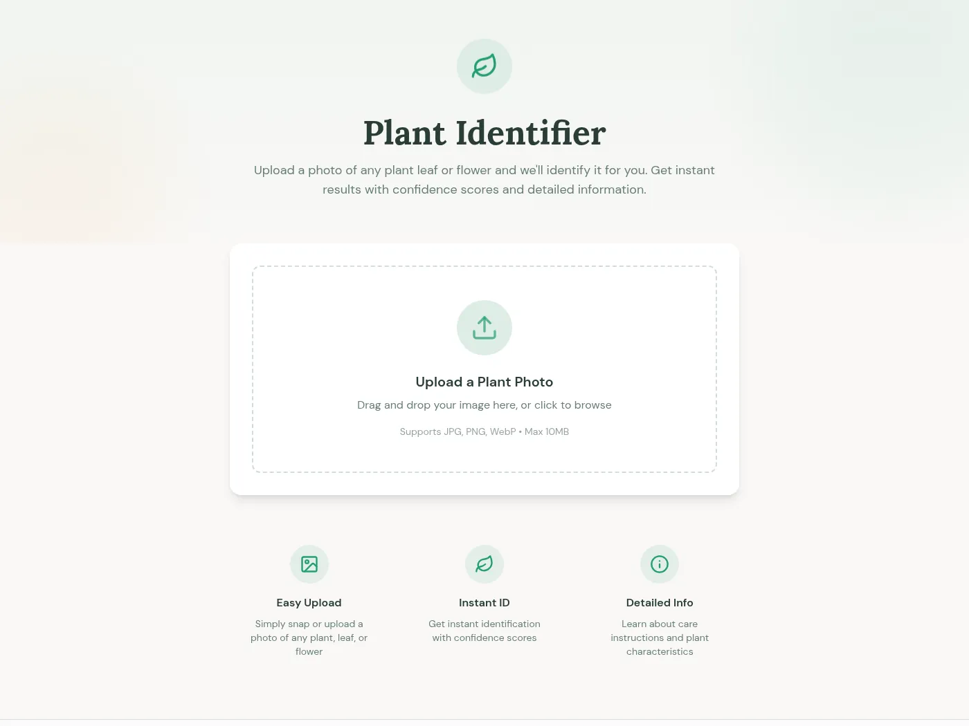 PlantSnap Web App