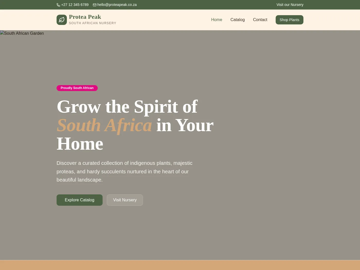 SA Plant Nursery Web