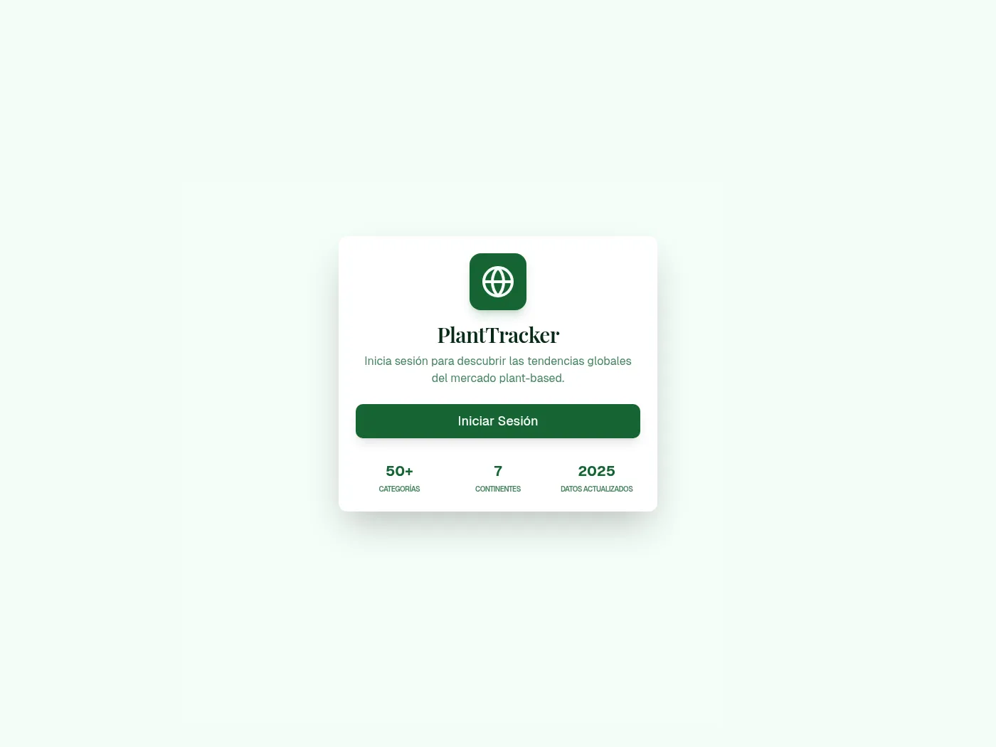 Global Plant-Based Tracker
