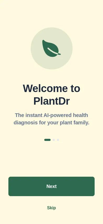 PlantDr AI Diagnosis App