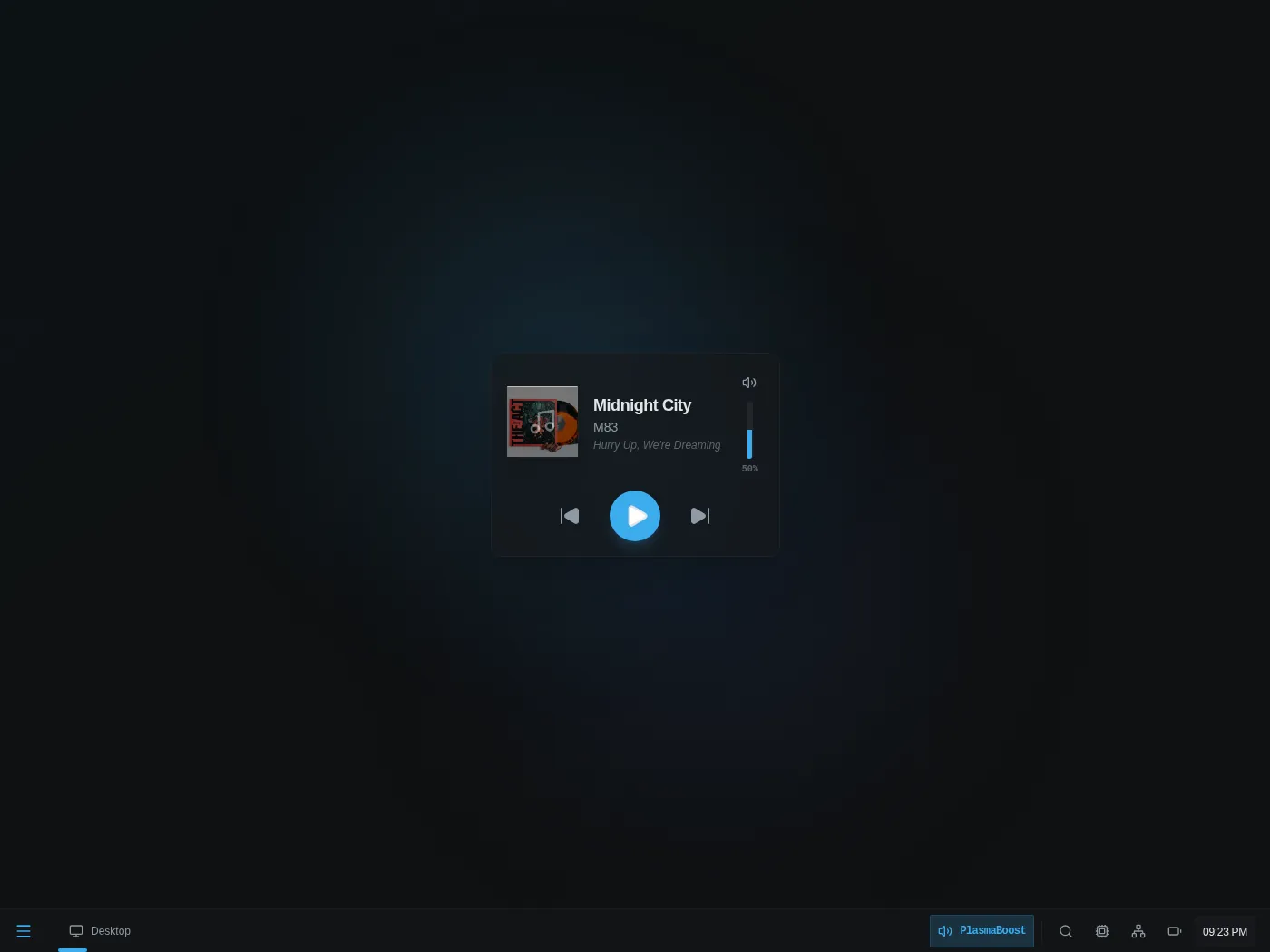 Plasma media volume control