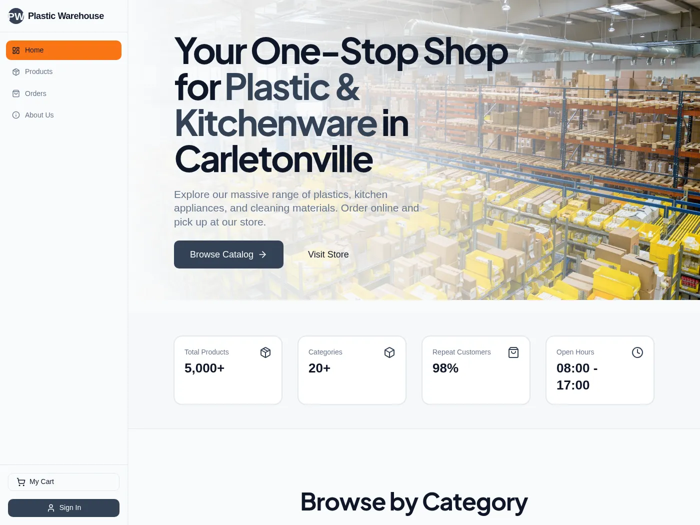 Plastic Warehouse Online