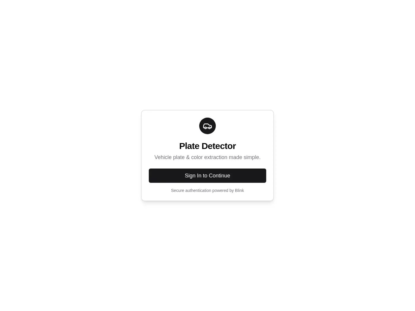 Plate & Color Detector