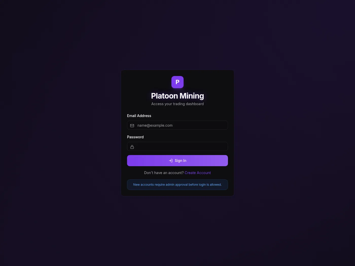Platoon Mining Trading
