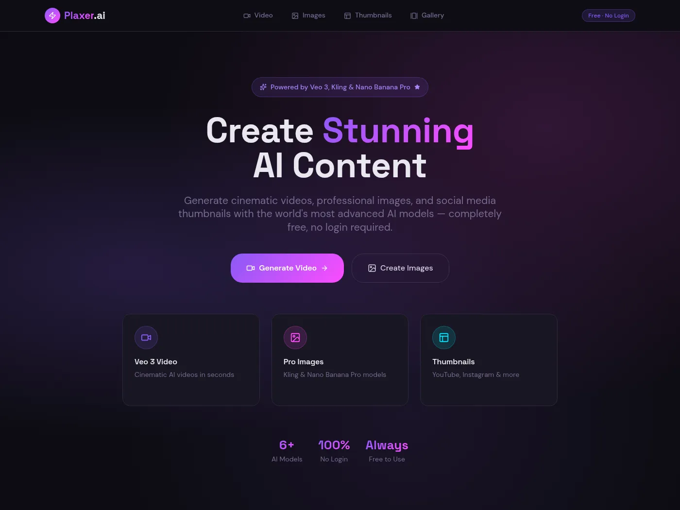 Plaxer.ai Creator Studio