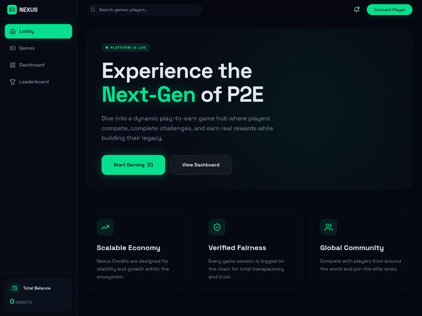 Play2Earn Game Hub