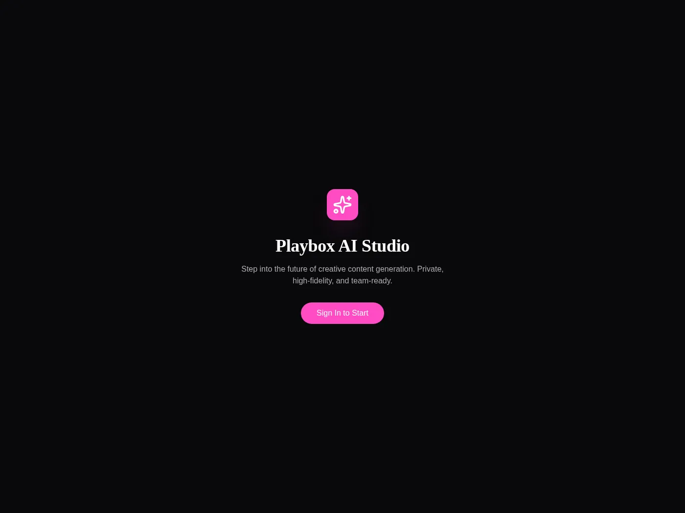 Playbox AI Studio