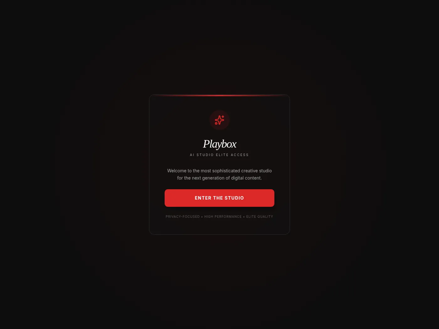 Playbox AI Studio