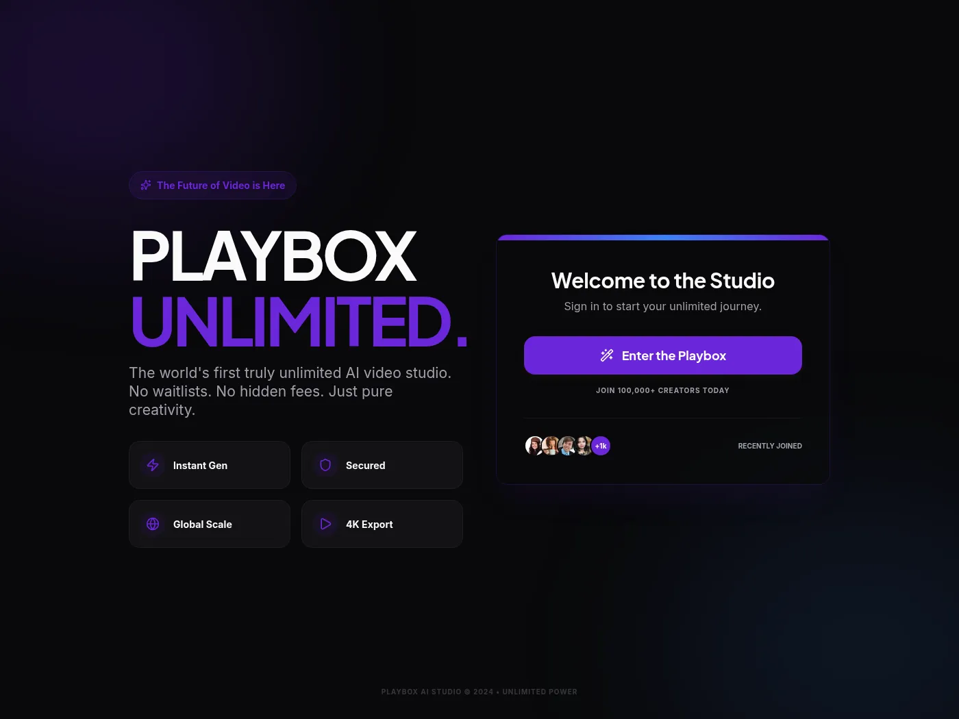 Unlimited Playbox Clone