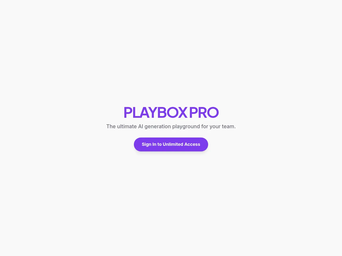 Playbox Pro Unlimited