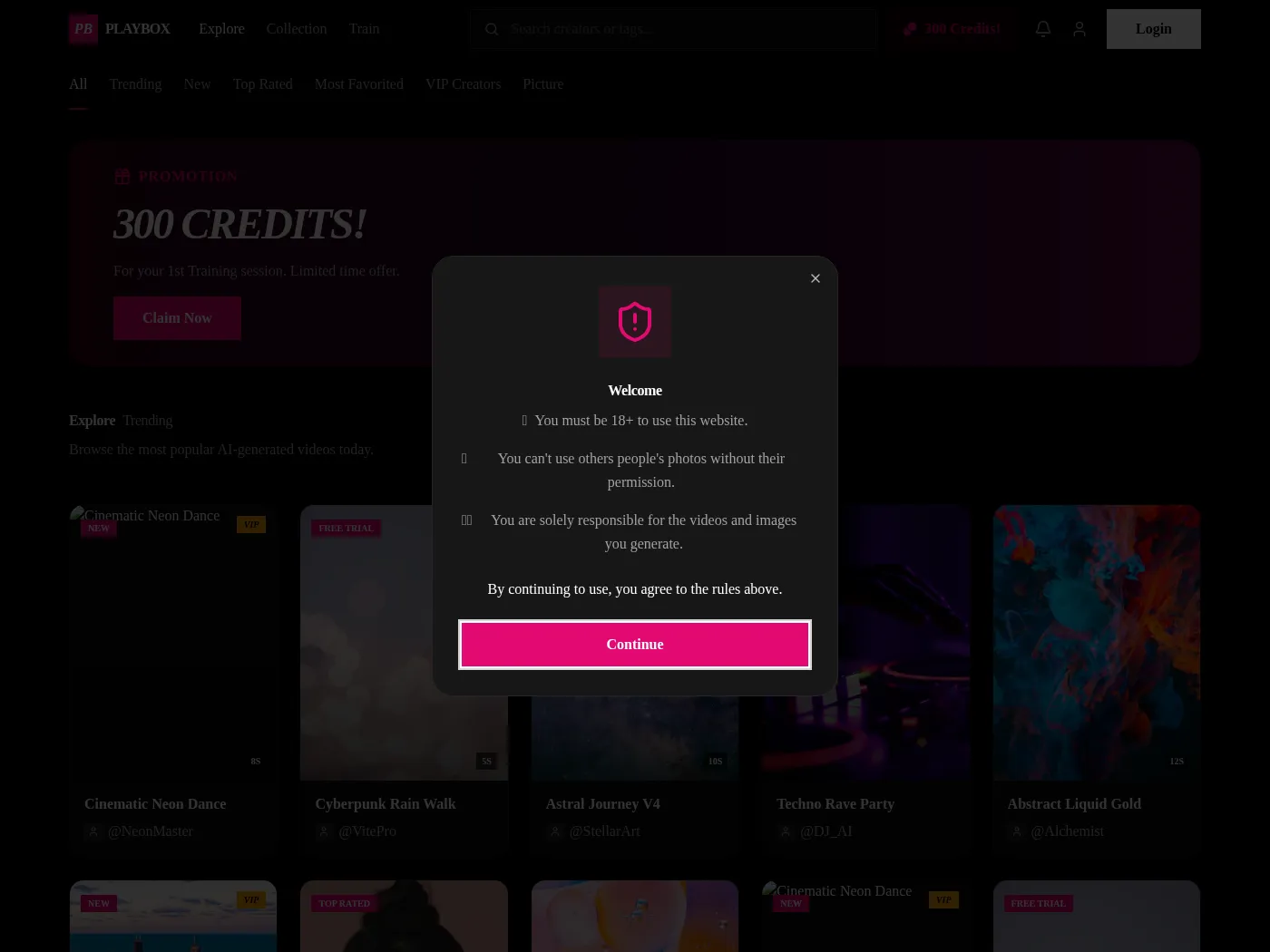 PlayBox Web Clone