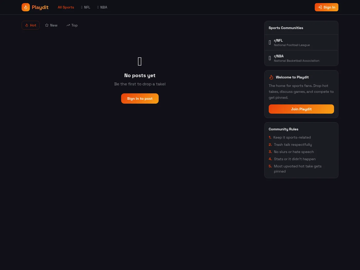 Playdit Sports Forum