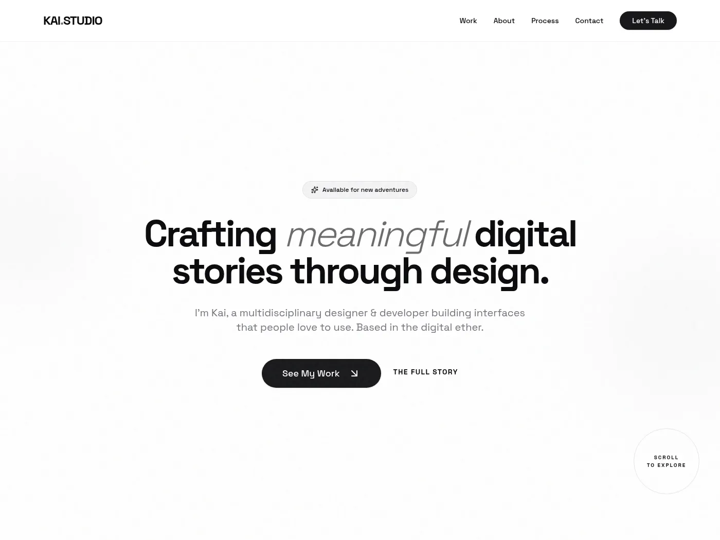 Playful Portfolio Page