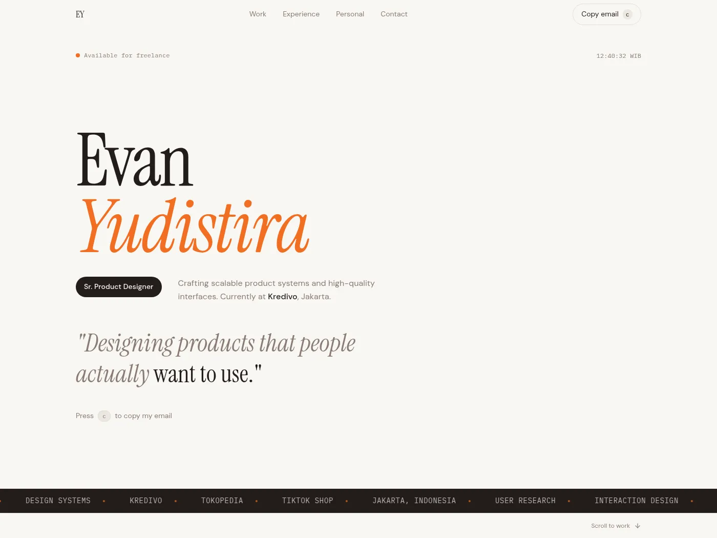 Playful Designer Portfolio