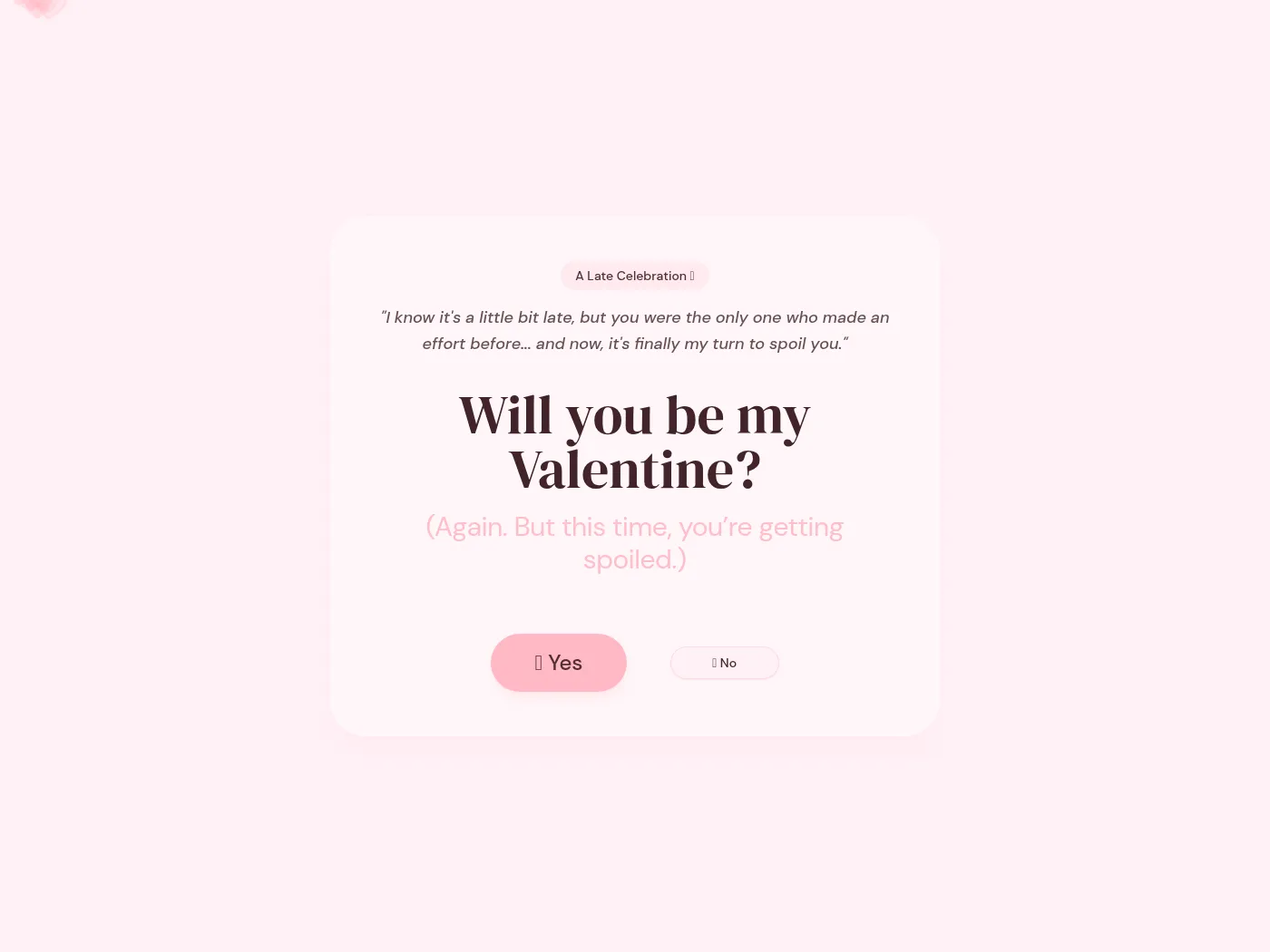 Playful Valentine Page