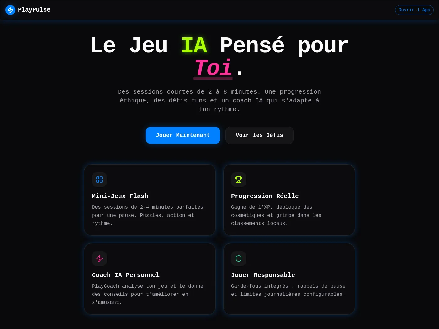 PlayPulse Mobile Game