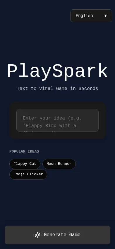PlaySpark Viral Game Maker